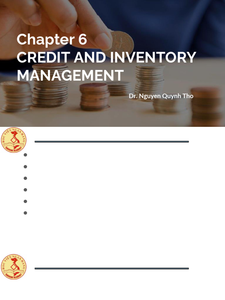 CF2 - Chapter 6 Credit and Inventory Management - SV | PDF | Inventory ...