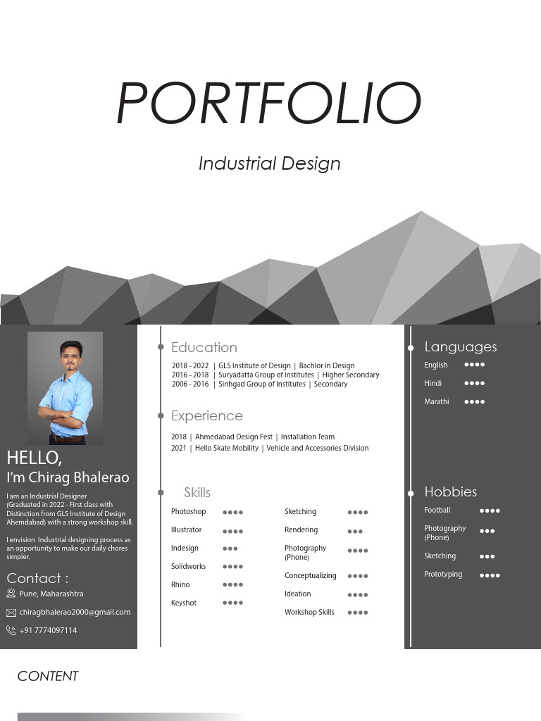 Chirag Bhalerao - Portfolio | PDF | Business | Art
