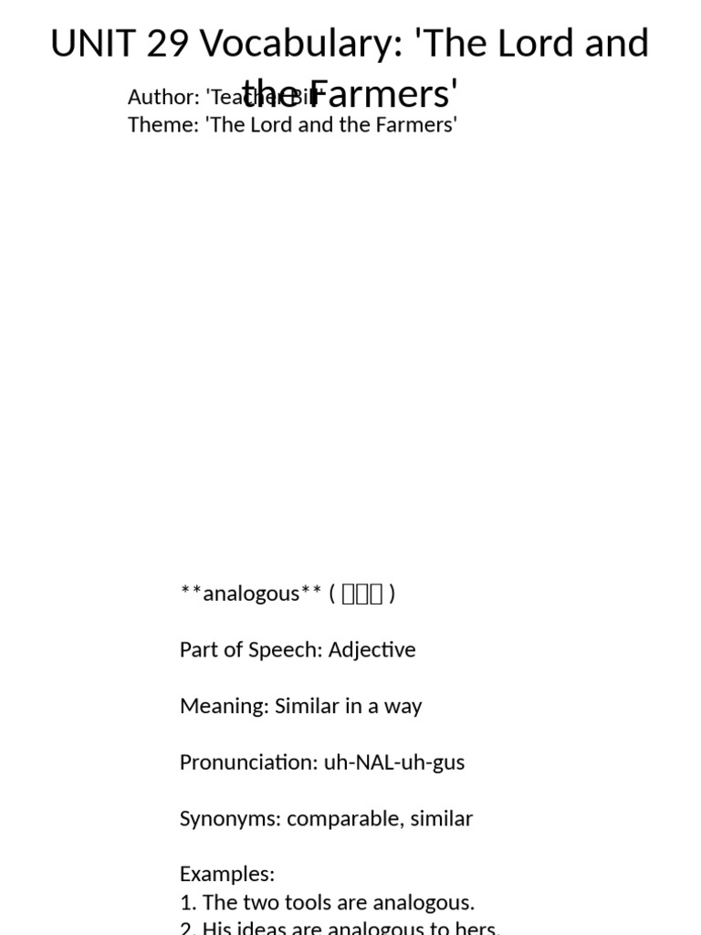 TED Talks Unit 30 Vocabulary | PDF | Language Arts & Discipline