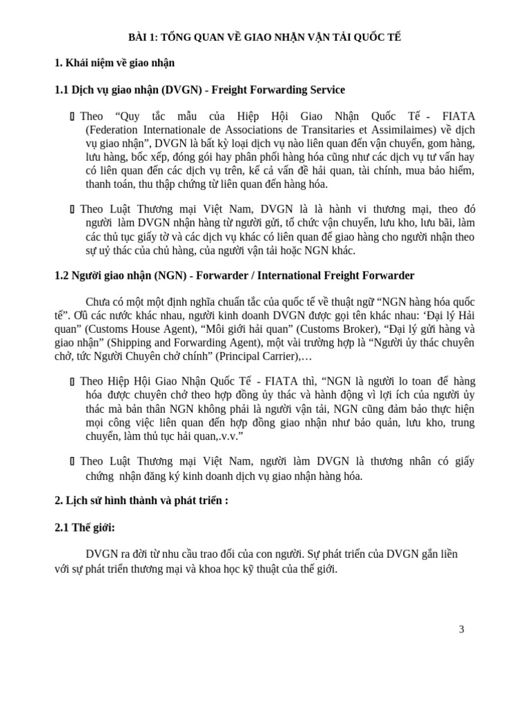 Tong Quan Ve GN Va VT HH QT | PDF