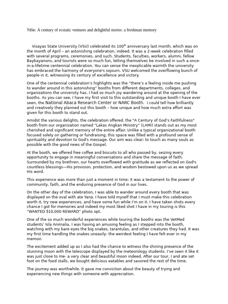 reflection paper draft | PDF | Jesus