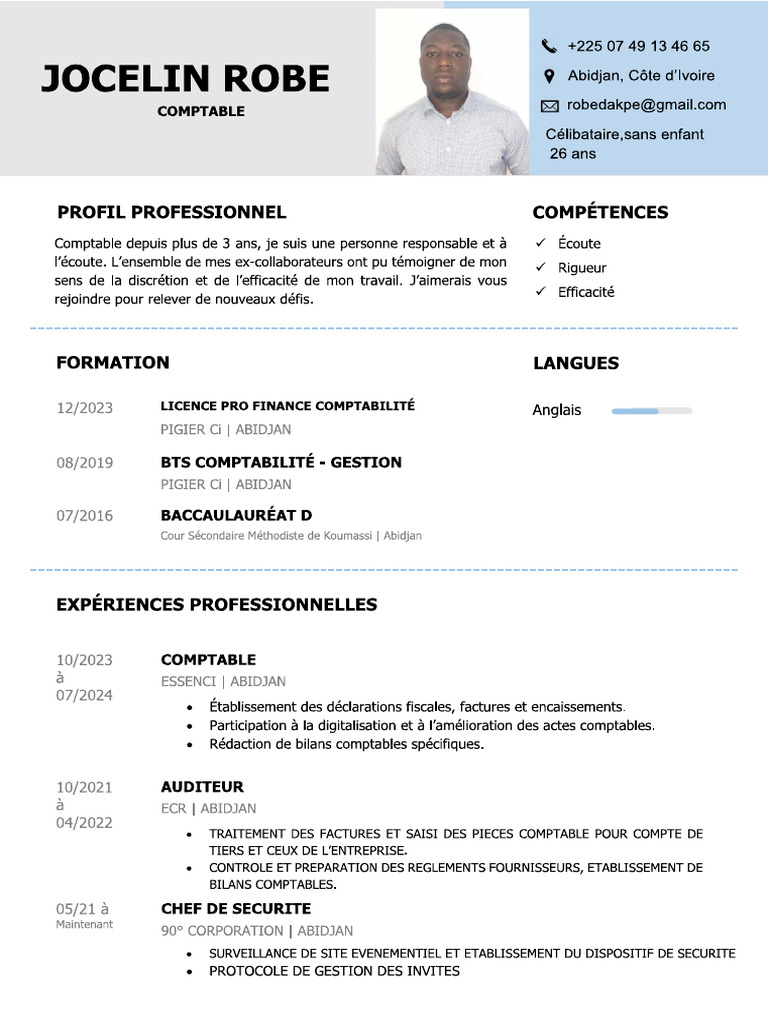 CV Jocelin | PDF