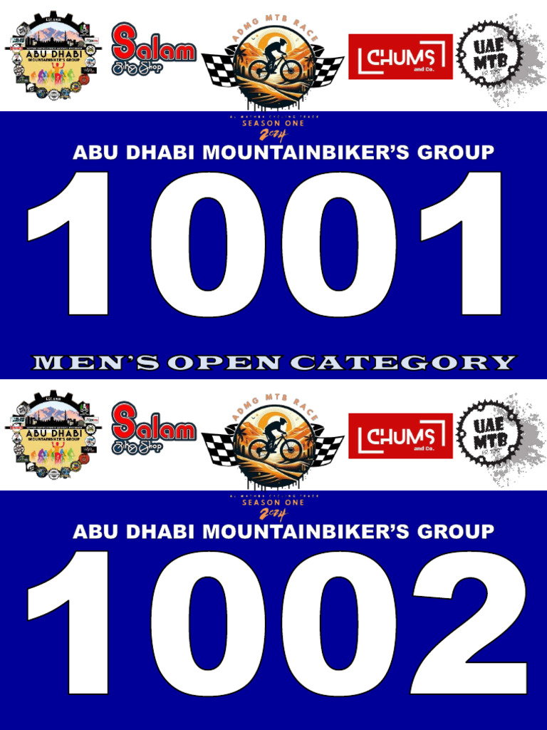 Race Bib Design-Final For Print | PDF