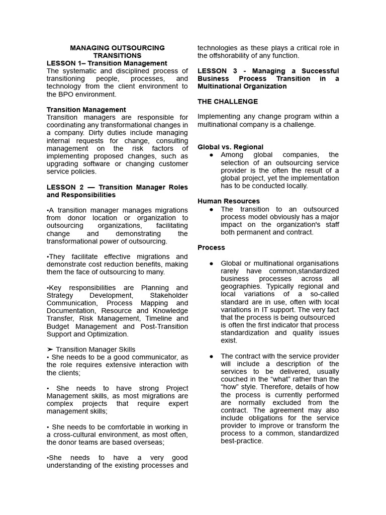 For Bpo | PDF | Outsourcing | Business