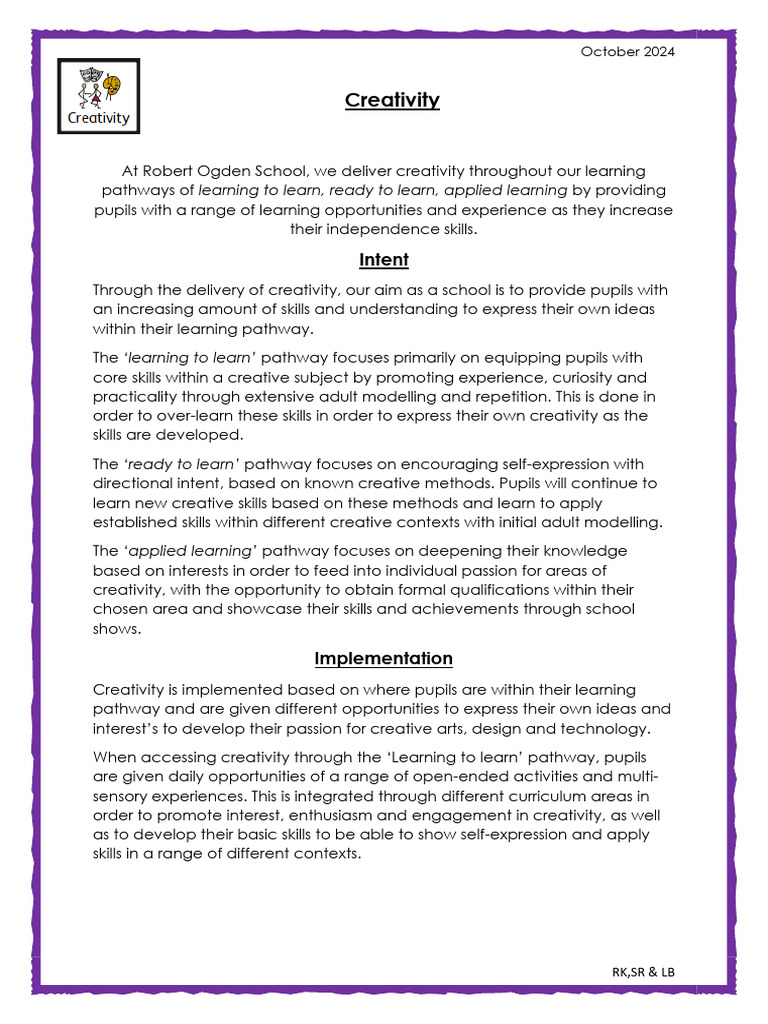 Creativity | PDF | Creativity | Learning