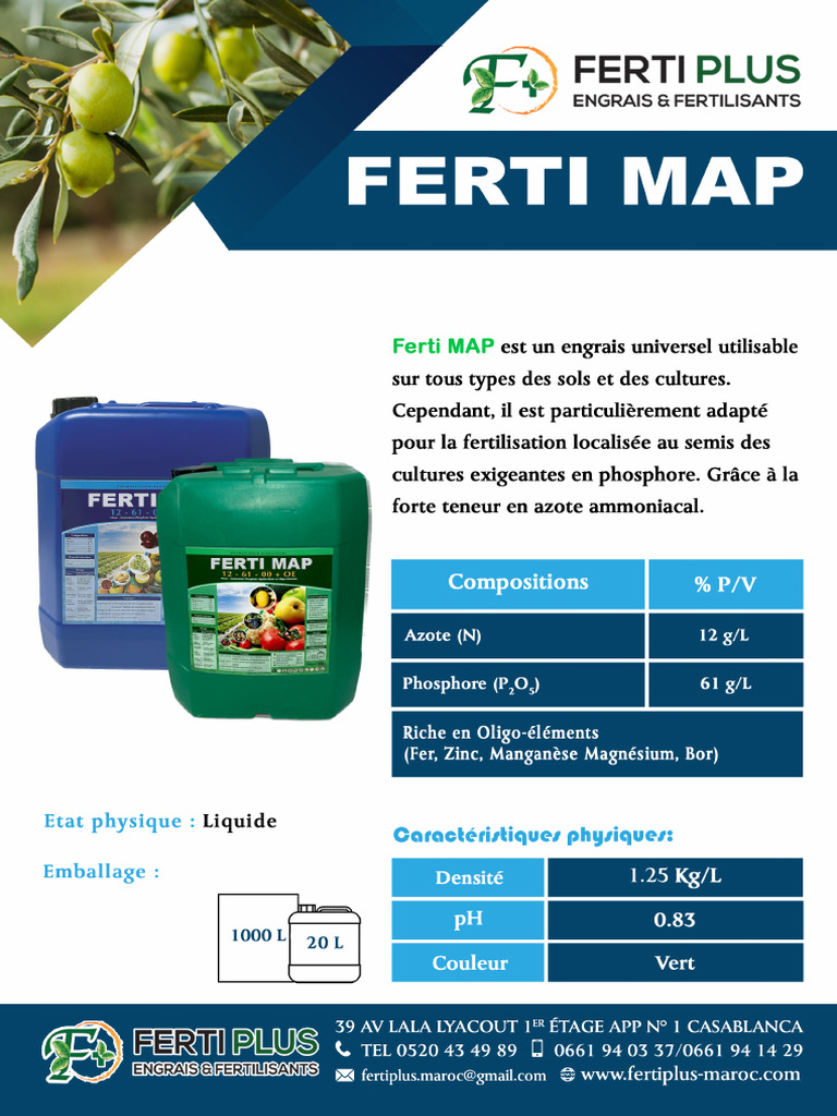 Fiche Technique Ferti MAP | PDF