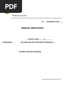 Medico-Legal Certificate Sample | PDF