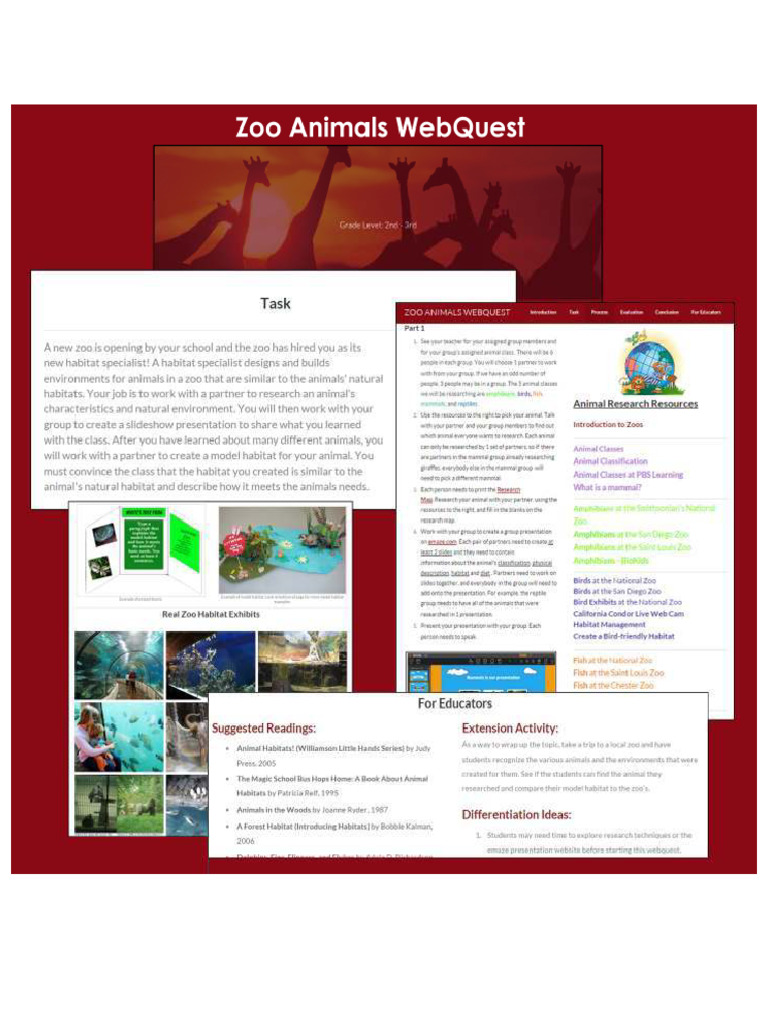 Zoo Animal Habitat Project Guide | PDF | Zoo