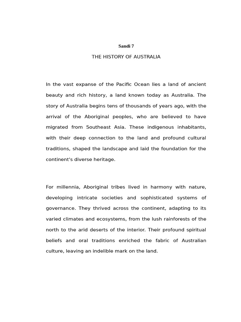 The History of Australia | PDF | Australia | British Empire