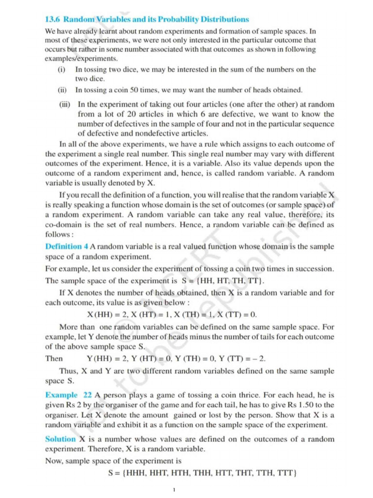 Probability Ncert | PDF