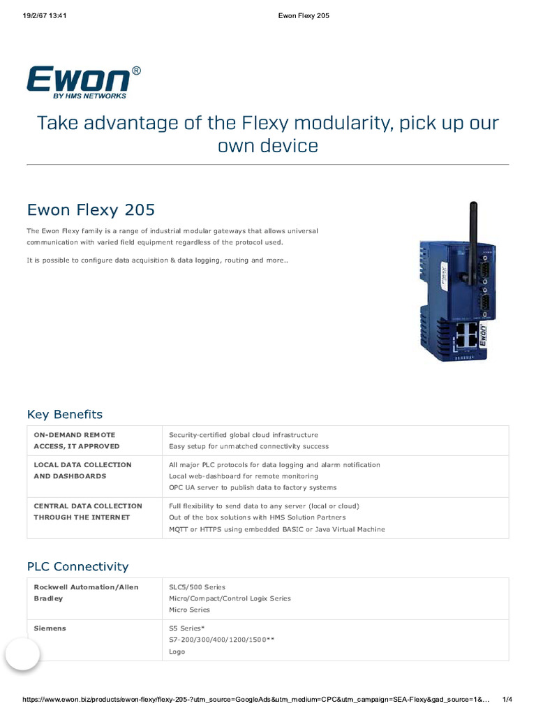 Ewon Flexy 205 | PDF