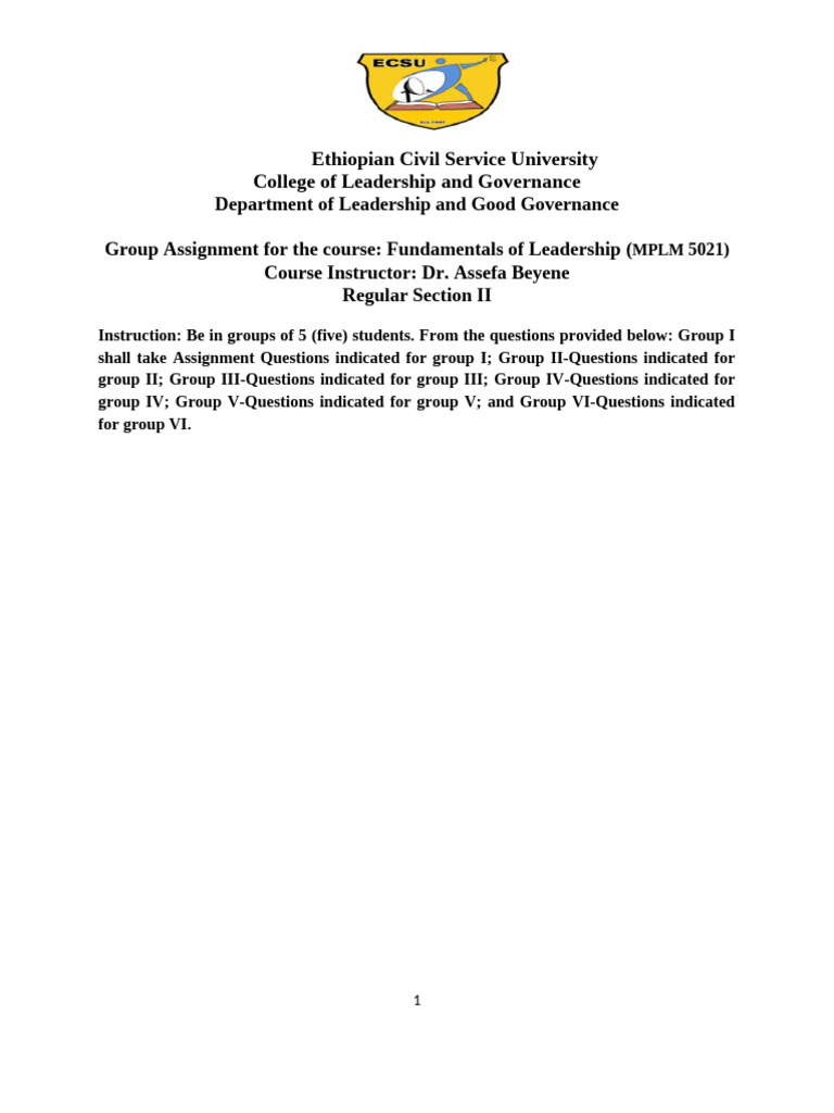 FL Sec II Regular-GA2017 | PDF | Power (Social And Political) | Leadership