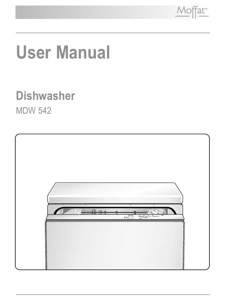 User Manual: Dishwasher | PDF | Dishwasher