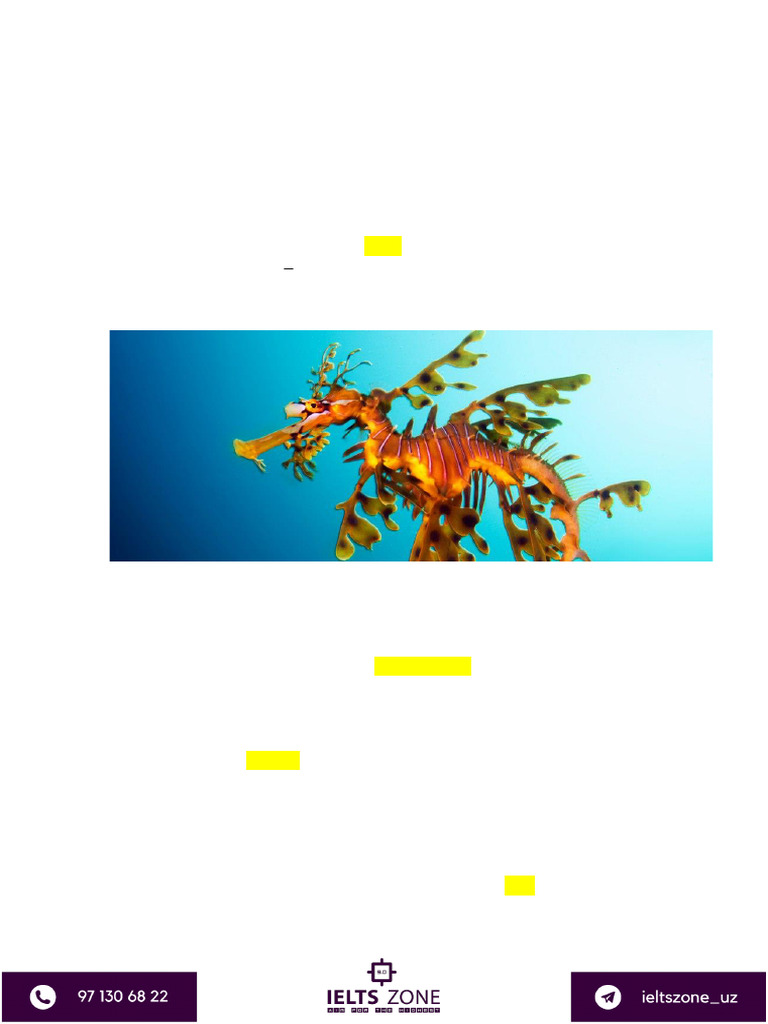 Genetic Secrets of Sea Dragons Revealed | PDF | Evolution ...