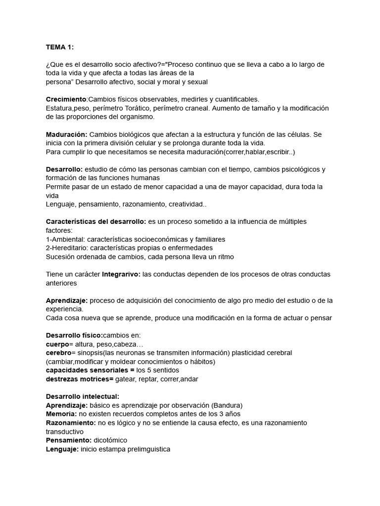 Des Arrollo | PDF | Teoría de apego | Las emociones