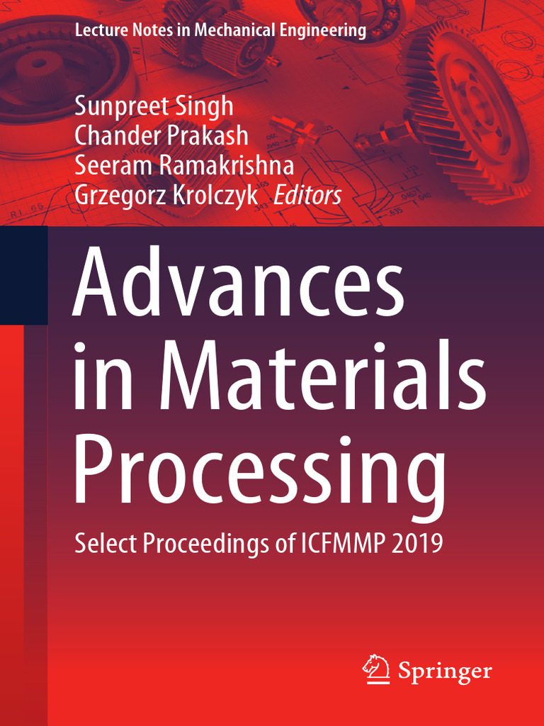 (Lecture Notes in Mechanical Engineering) Sunpreet Singh, Chander ...