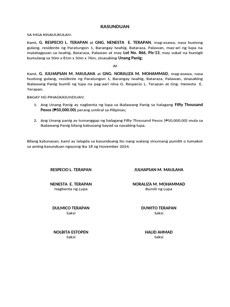 KASUNDUAN Terapan Maulaha | PDF