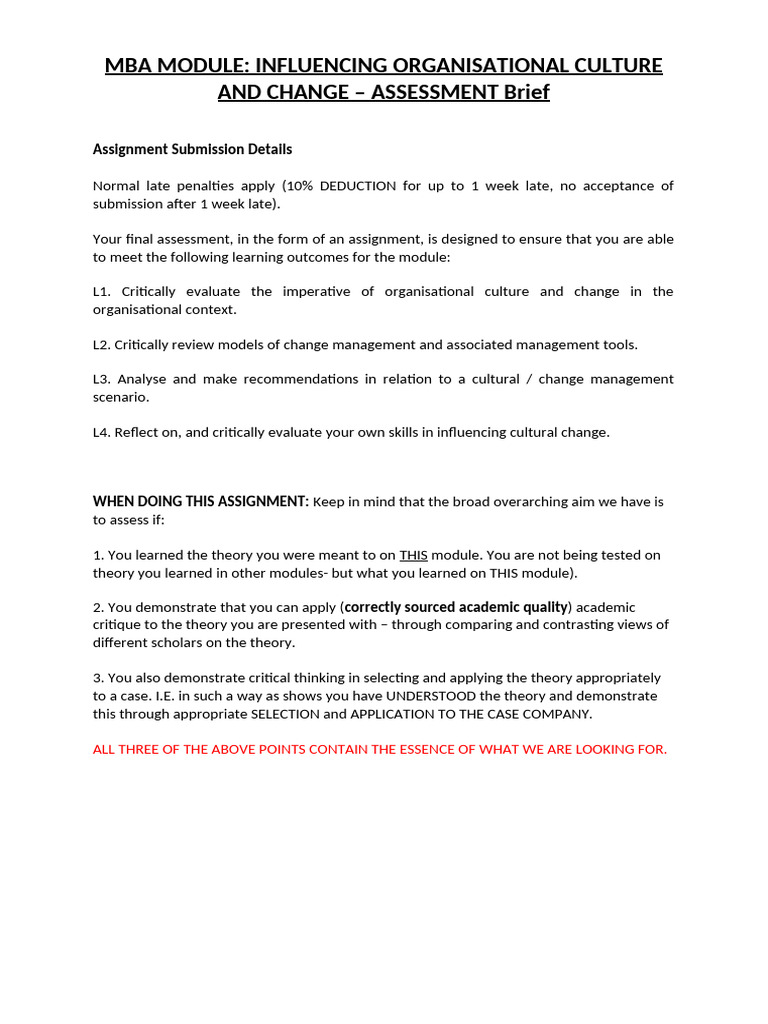 Assessment Brief | PDF | Theory | Critical Thinking