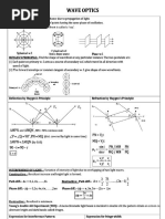 Ray Optics Formula Sheet | PDF