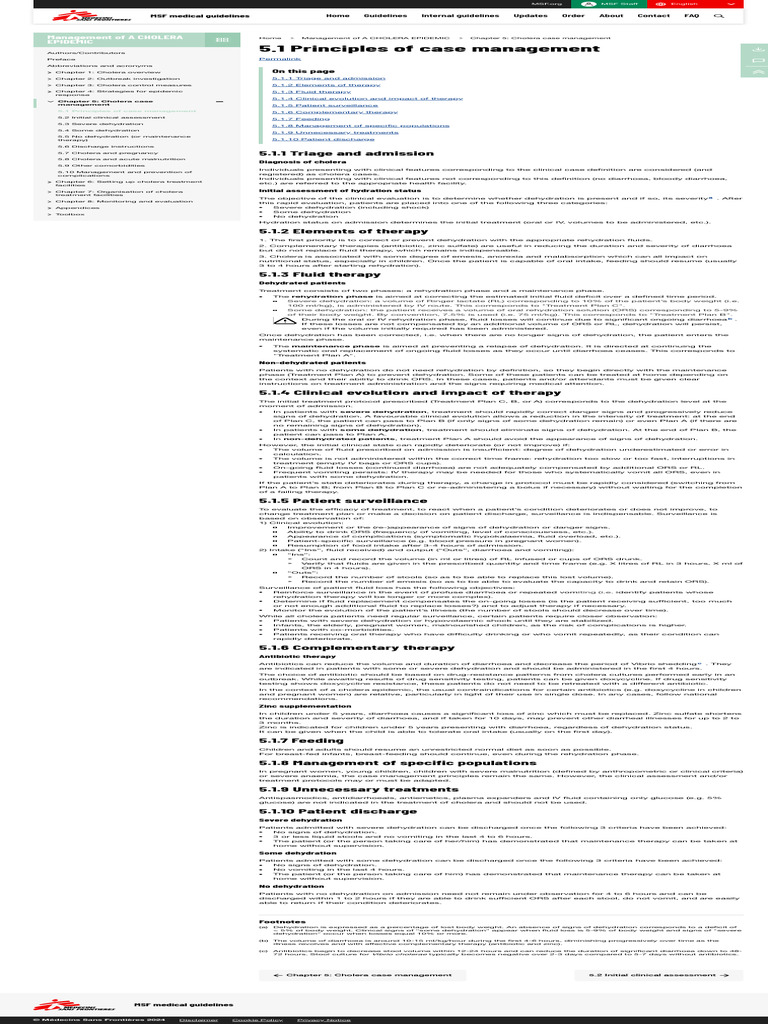 5.1 Principles of Case Management - MSF Medical Guidelines | PDF ...