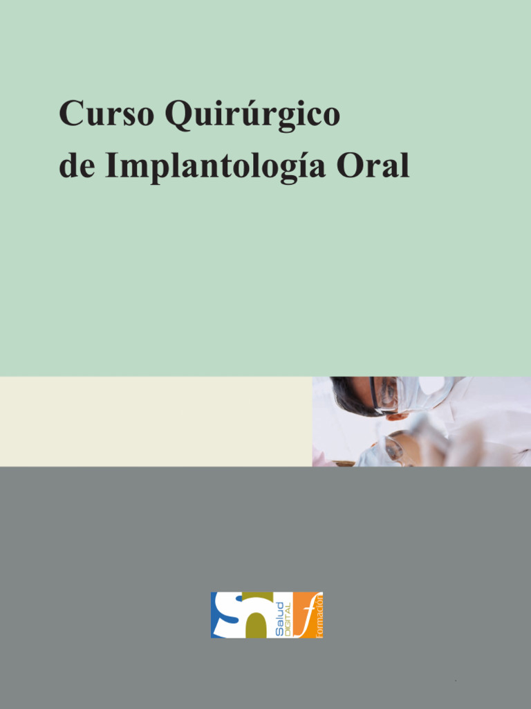 Curso Quirúrgico Implantologia Oral | PDF | Implante dental | Anatomia dental