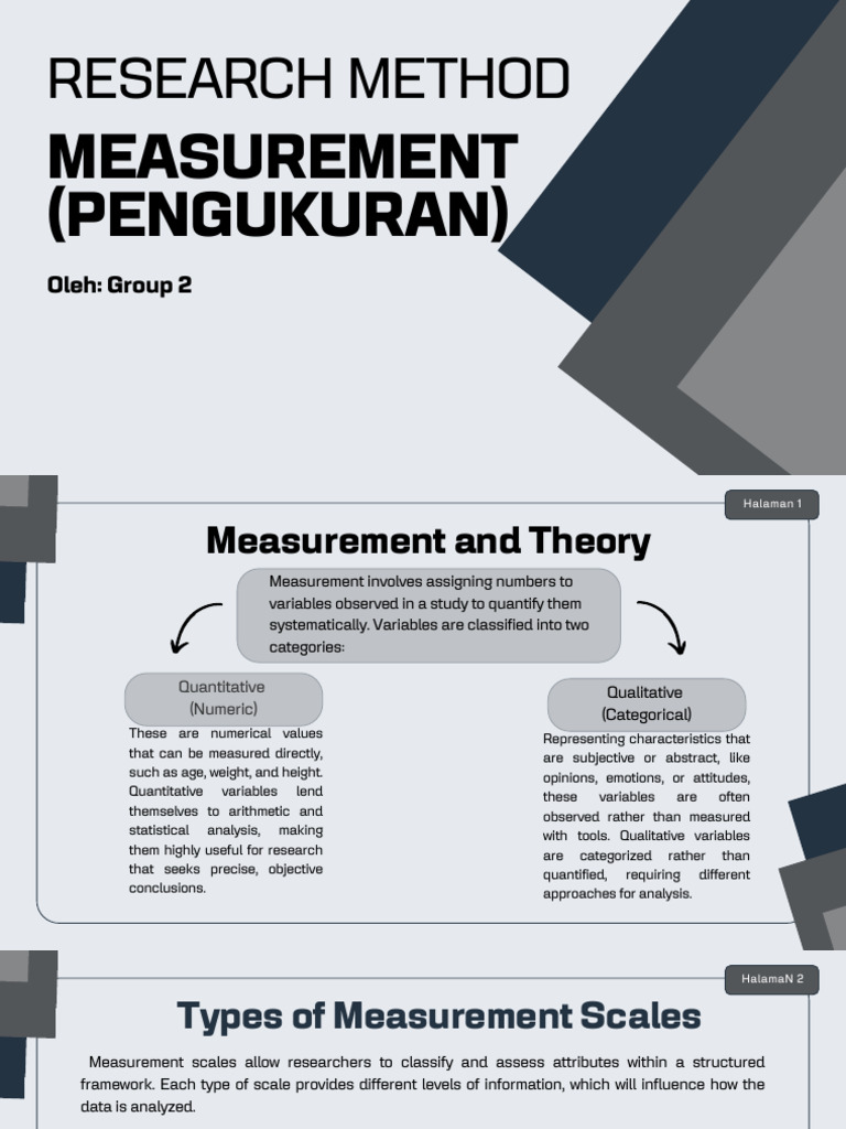 Measurement (Pengukuran) - 20241111 - 212316 - 0000 | PDF | Level Of ...