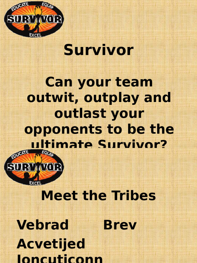 English Survivor | PDF | Verb | Adjective