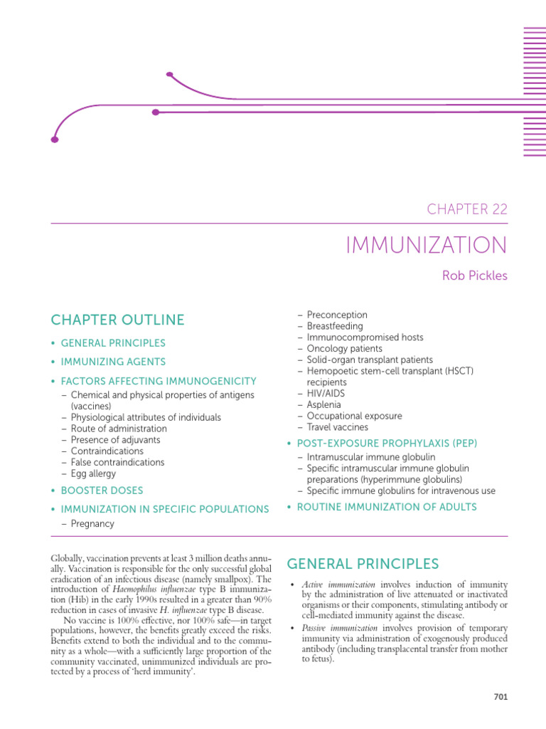 Immunization Principles & Agents | PDF | Vaccines | Clinical Medicine