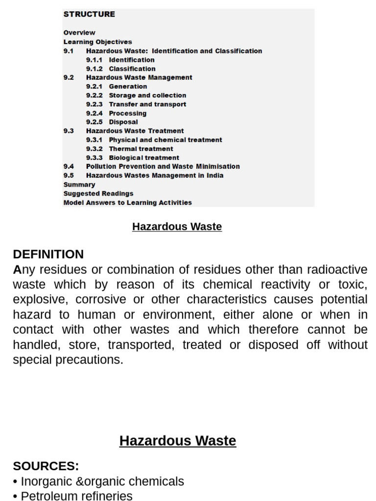 Hazardous Waste2 | PDF | Waste | Hazardous Waste