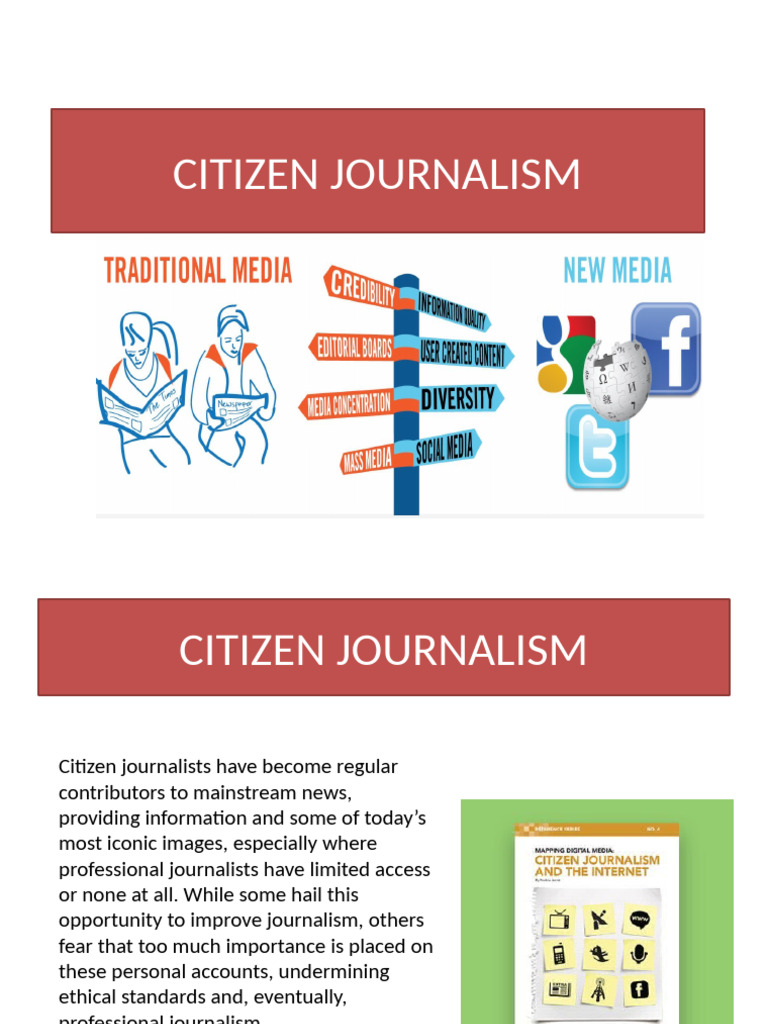 Citizen Journalism | PDF | Mass Media | Observation