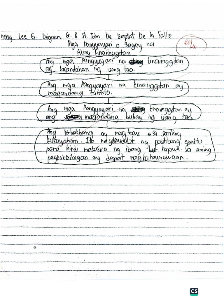 Grade 8 Worksheet | PDF