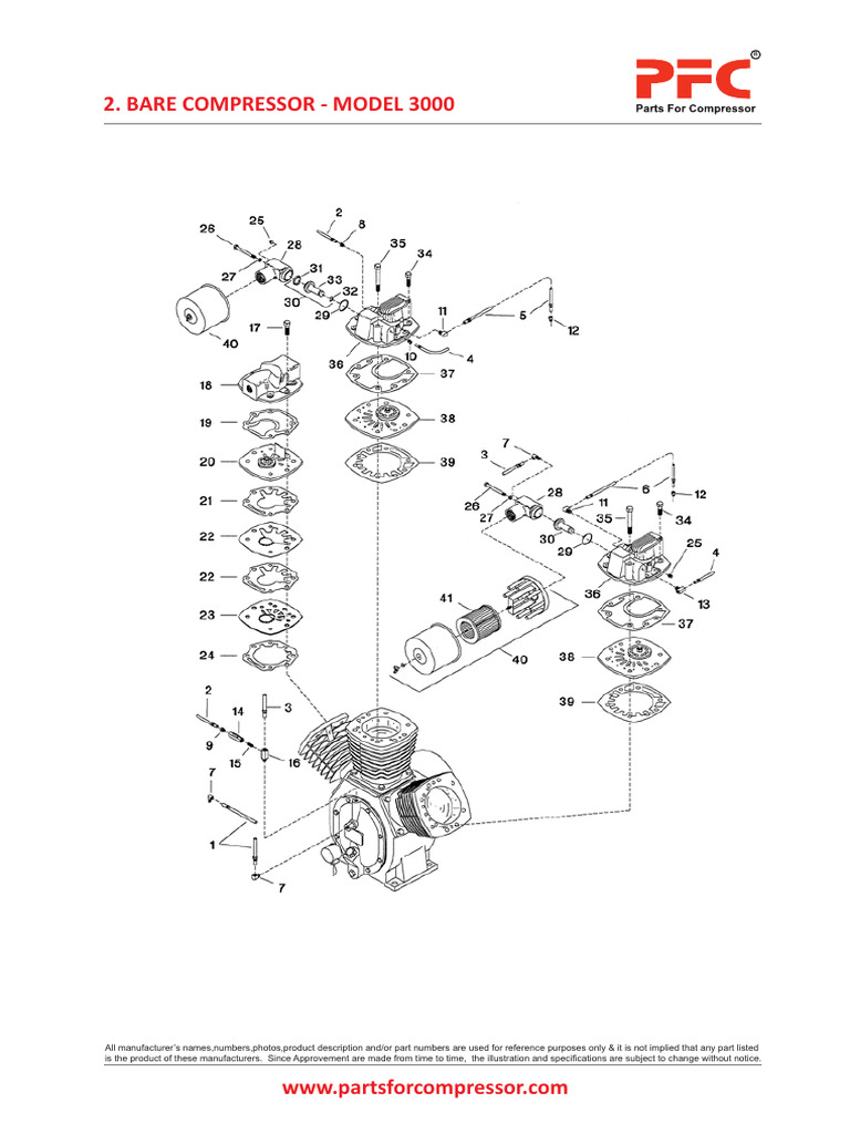 Bare Compressor-Model 3000 | PDF | Mechanical Engineering | Gas ...