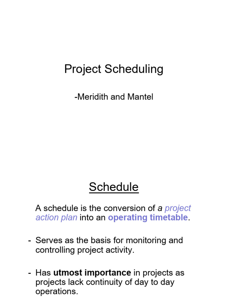 Scheduling | PDF