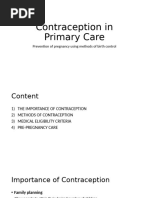 UKMEC Contraception Summary Table | PDF | Birth Control | Blood Pressure