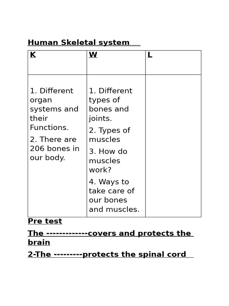 GRADE 5 NOTES | PDF | Vertebral Column | Skeleton