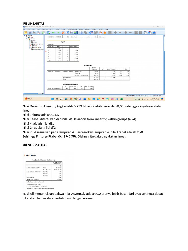 Uji Linearitas | PDF