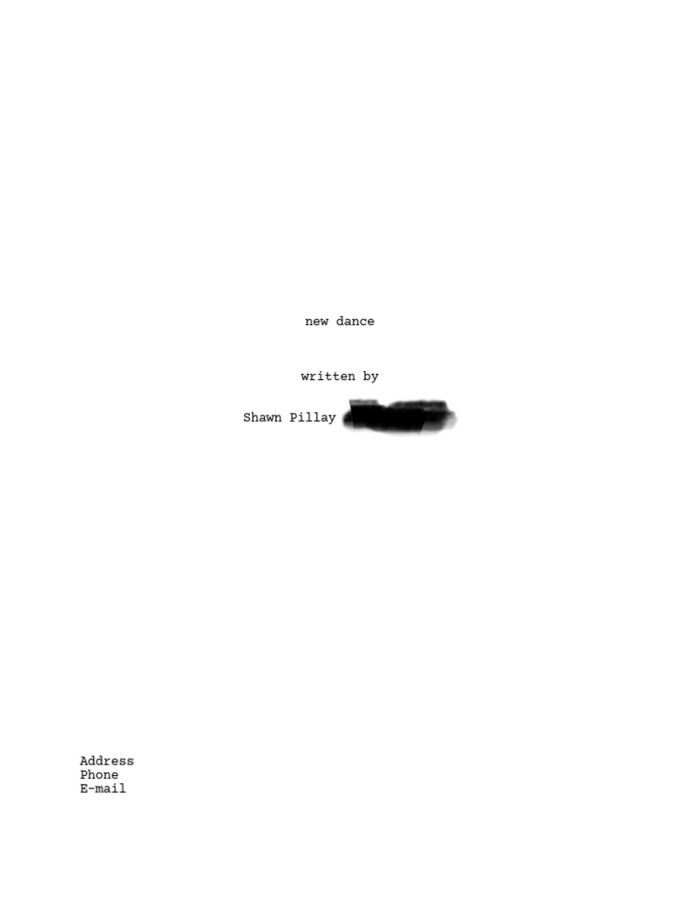 New Dance (Script For Dance) | PDF | Art | Poetry