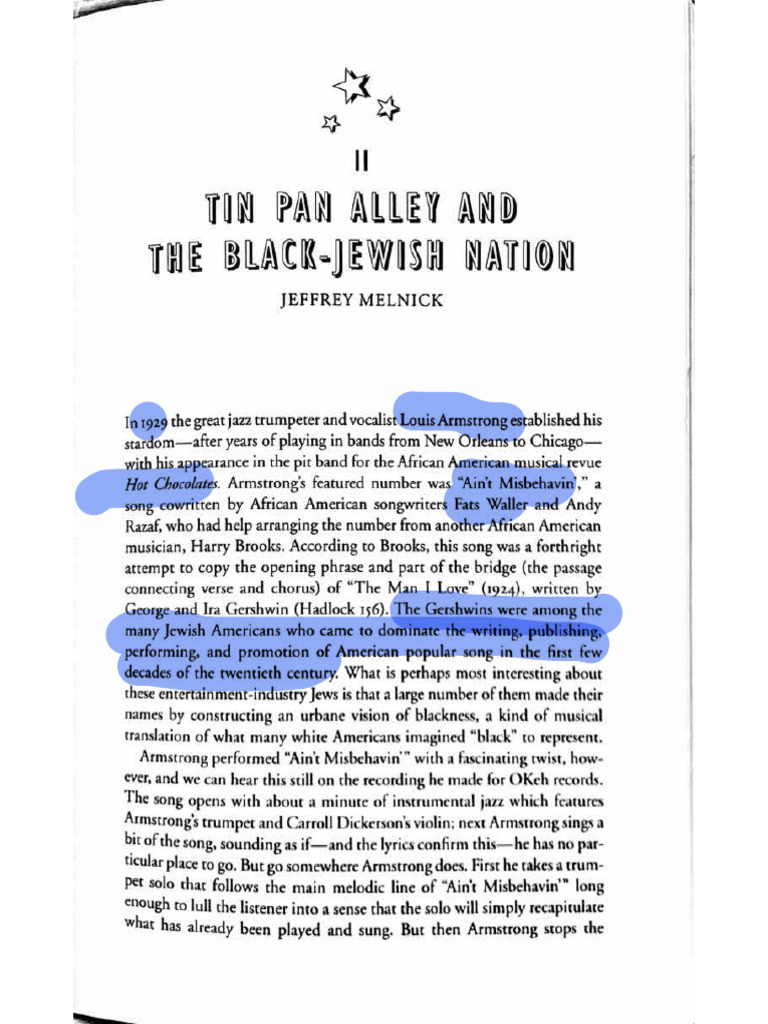 Tin Pan Alley Melnick | PDF