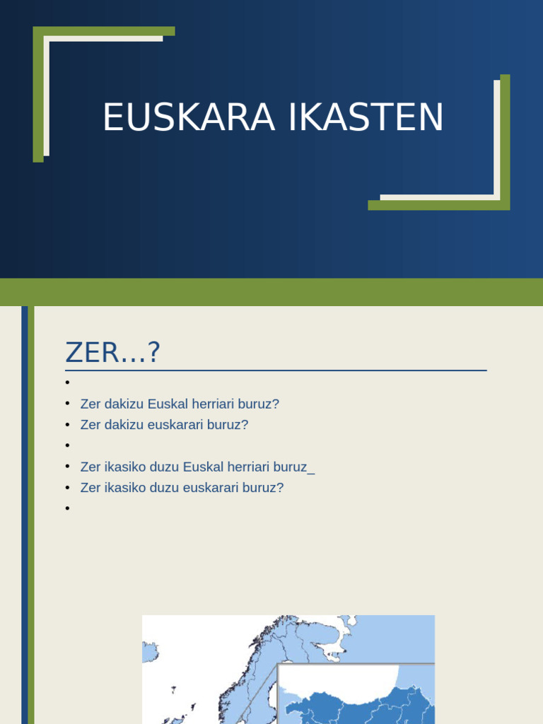 Euskara Ikasten | PDF