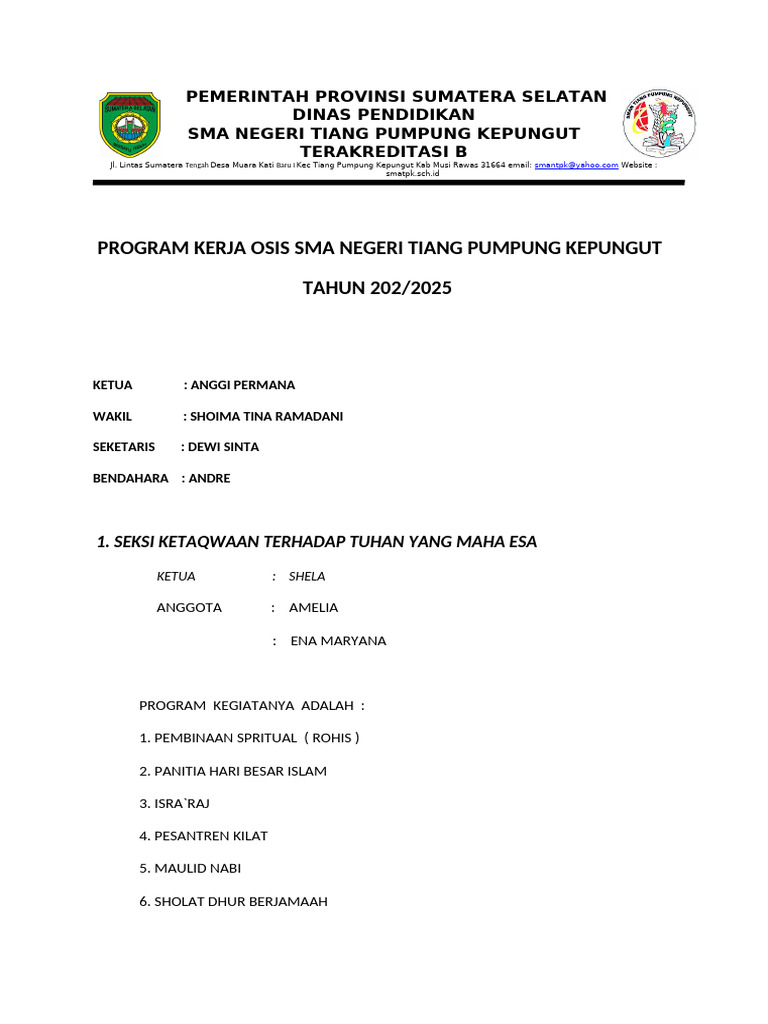 Program Osis 2025 | PDF
