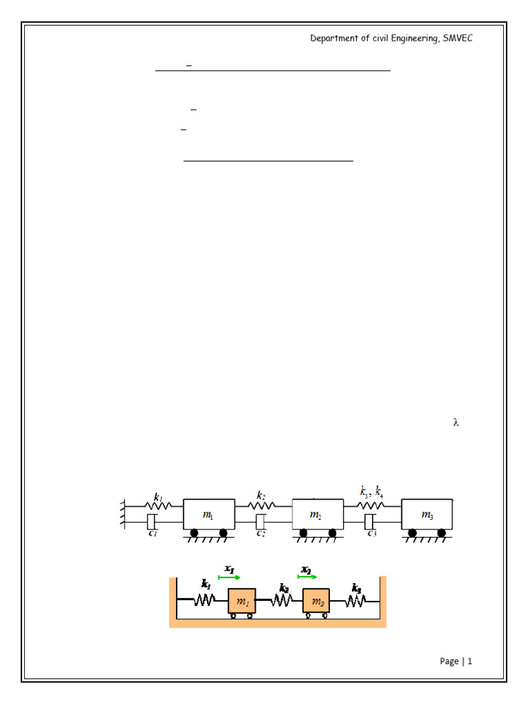 SD Unit-2 2022 | PDF | Normal Mode | Eigenvalues And Eigenvectors