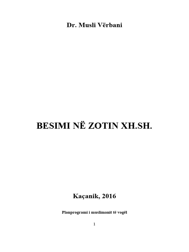 Besimi Në Zotin | PDF