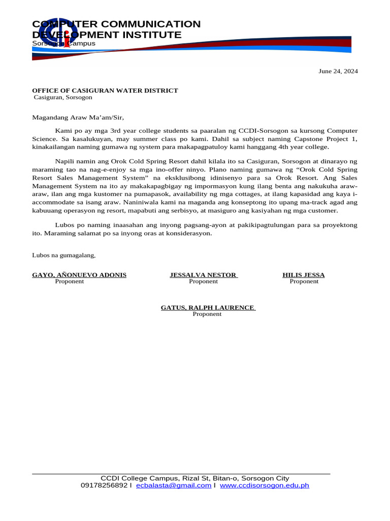 Client Letter 1 | PDF