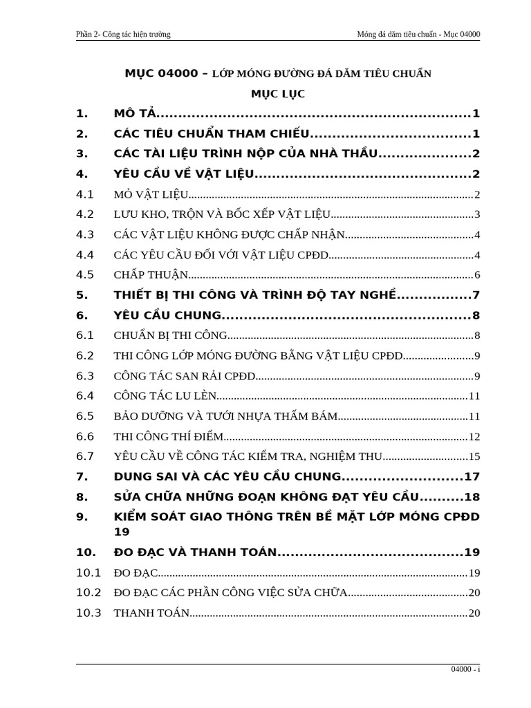 Mong Da Dam Tieu Chuan | PDF