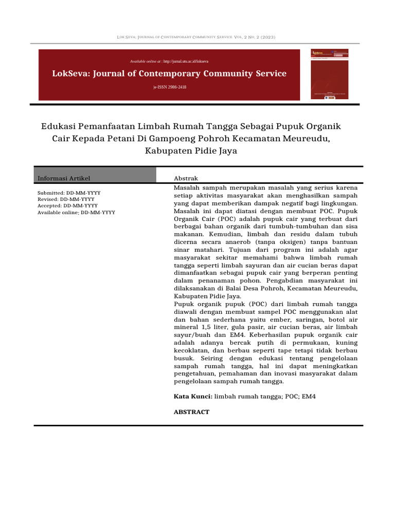 Jurnal Lhok Seva Okt 2024 | PDF