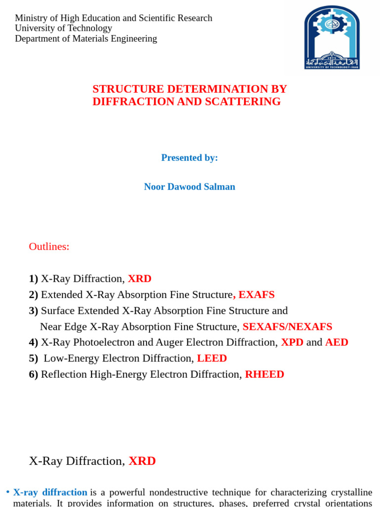 XRD | PDF | X Ray Crystallography | Electron