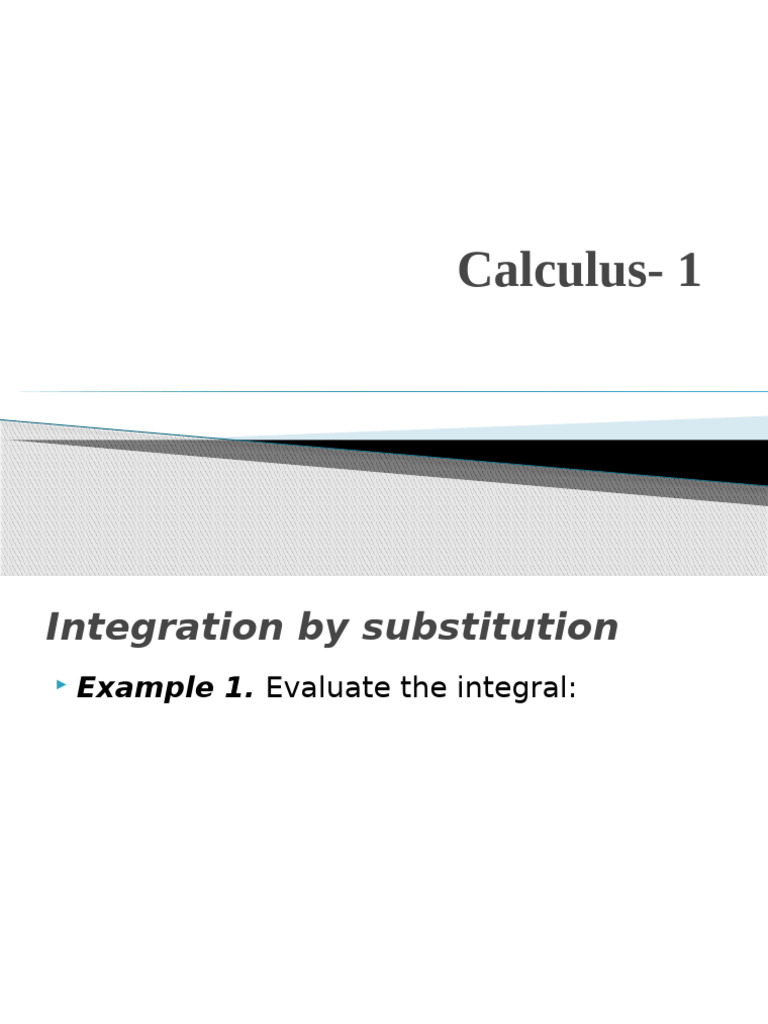 Calculus 1 INTEGRALS | PDF