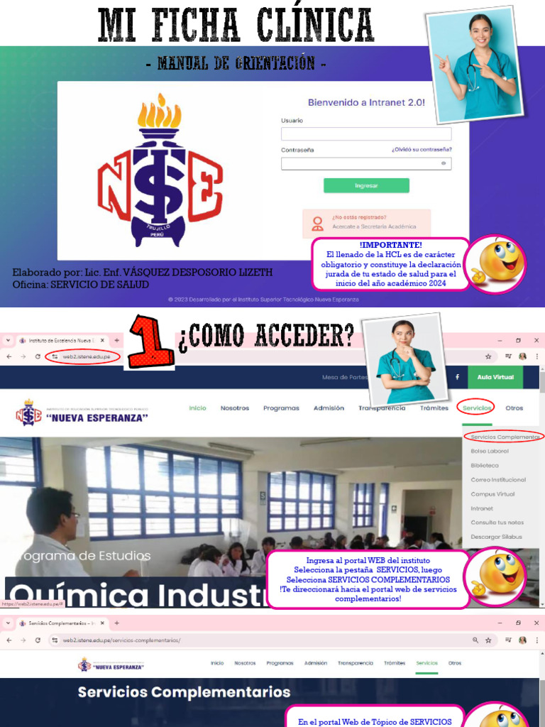 Descargar Manual de Orientacion para El Llenado de Ficha Clinica Iestp-Ne - Actualizado | PDF ...