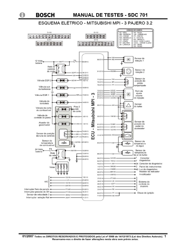 Esquema Eletrico Pajero Full | PDF