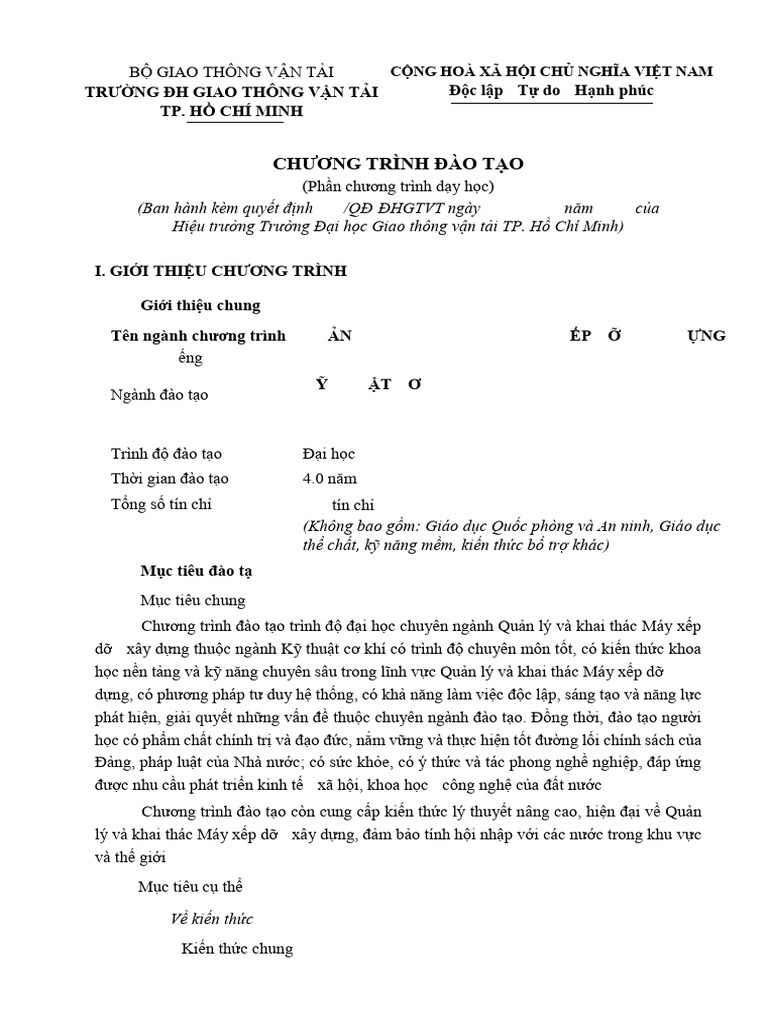 CTDT 2022 Quan Ly Va Khai Thac MXD XD Web | PDF